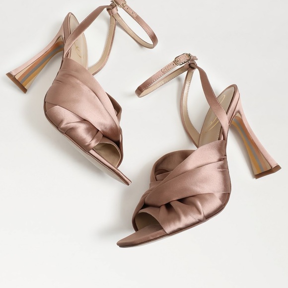 Sam Edelman | Shoes | Sam Edelman Lavender Praline Satin Heel 95 | Poshmark